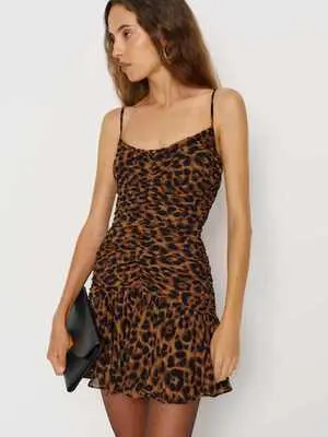 REFORMATION Nami Mini Dress - Panther