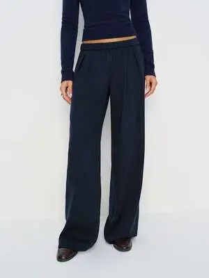 REFORMATION Petites Marion Low Rise Pant - Midnight