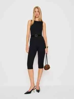 REFORMATION Dusk Knit Jumpsuit - Black