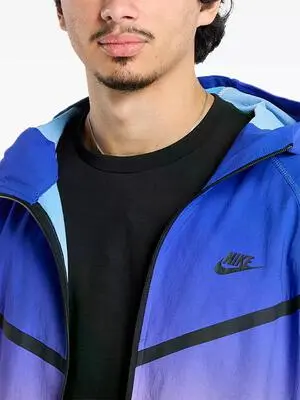 Nike Zip-fastening Hooded Jacket - Blue