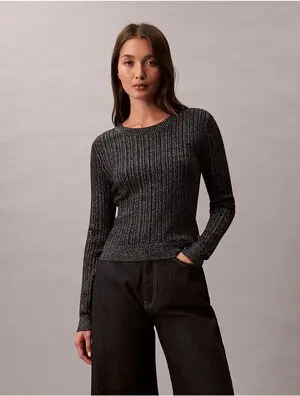 Calvin Klein Metallic Sweaters For Women