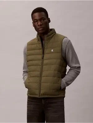 Calvin Klein Ripstop Packable Puffer Vest - Fatigue