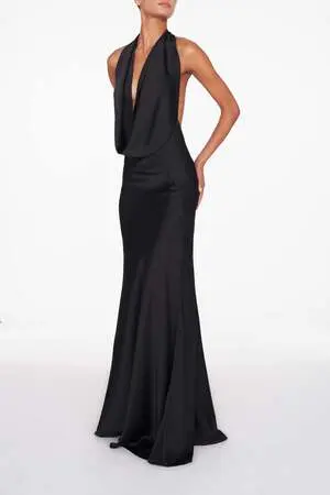 Rat & Boa Cowl Neck Evening Dresses