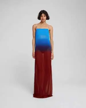 RAT & BOA Arabella Georgette Maxi Dress - Red