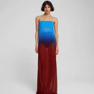 RAT & BOA Arabella Georgette Maxi Dress - Red