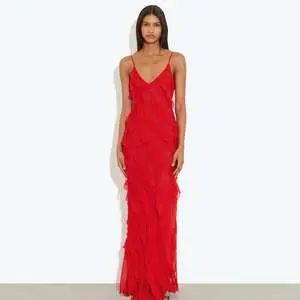 RAT & BOA Cecelia Floor Length Dress - Red