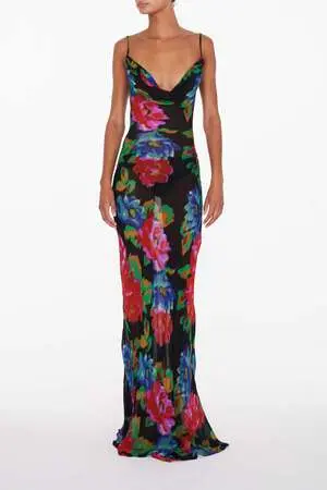 Floral Maxi Evening Dresses