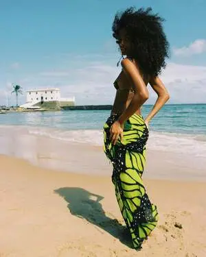 RAT & BOA Printed Asymmetrical Maxi Skirt