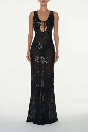 RAT & BOA Giulia Embroidered Maxi Dress