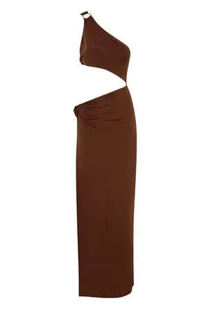 RAT & BOA Isamaya One-shoulder Cut-out Maxi Dress