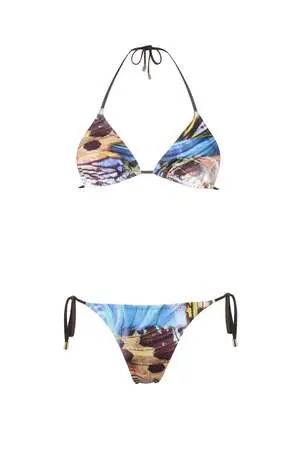RAT & BOA Gianna Butterfly Print Bikini Top - Animal