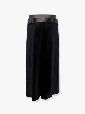 R2W Nayla Pleated Wool Skirt