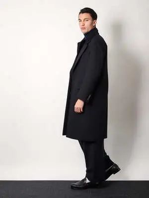 HEVO Virgin Wool Coat With Satin Lining