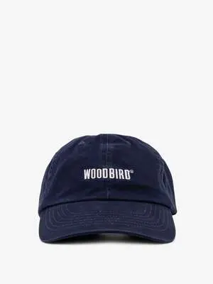 WOODBIRD Cotton Twill Baseball Cap - Blue