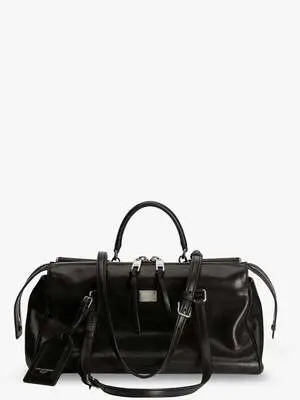 Dolce & Gabbana Vittoria Leather Shoulder Bag - Black
