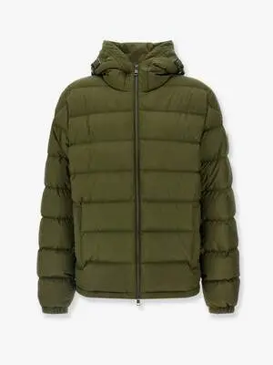 Moncler Laveraet Hooded Down Jacket - Green