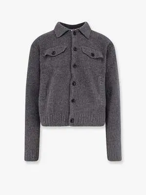 TONYWACK Ribbed Wool And Cotton Cardigan