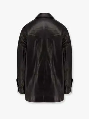 TONYWACK Long Padded Leather Jacket