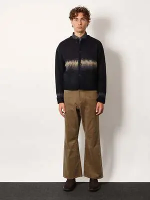TONYWACK Jacquard Alpaca Cardigan