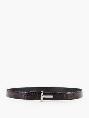 TOM FORD Reversible Leather Belt - Brown