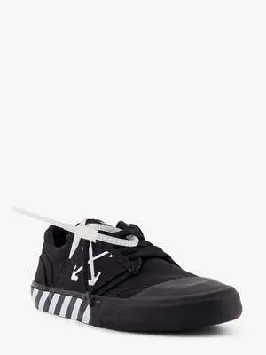 Off White Vulc Undercut Canvas Low-top Sneakers - Black
