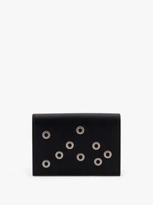 JIL SANDER Leather Card Holder - Black