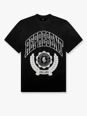 REPRESENT Legacy Crest Cotton Tshirt With Distressed Effect