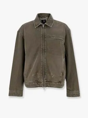 REPRESENT Denim Jacket With Distressed Effect - Brown
