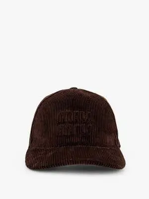 Miu Miu Corduroy Baseball Cap - Brown