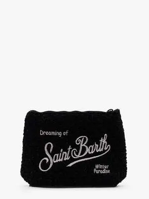 MC2 SAINT BARTH Aline Tweed Clutch - Black