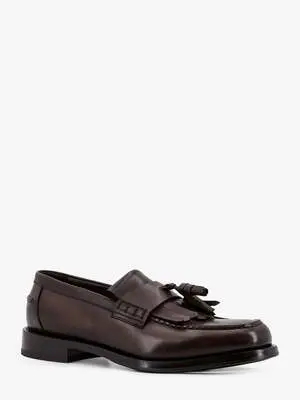 DOUCAL'S Leather Loafers With Tassels