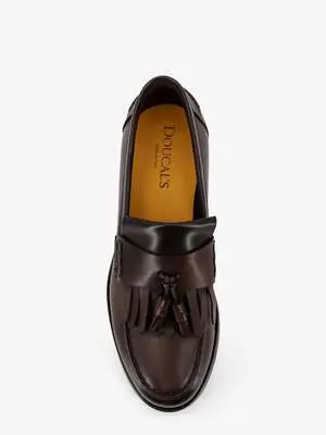 DOUCAL'S Leather Loafers With Tassels