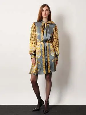 Versace Silk Chemisier Dress