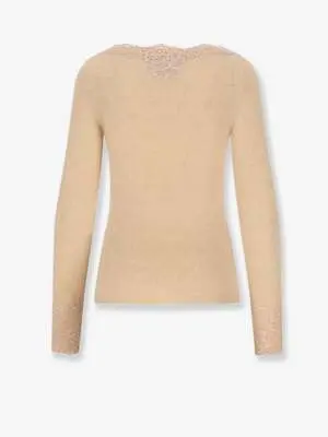 Valentino Garavani Cashmere Sweater With Lace Inserts