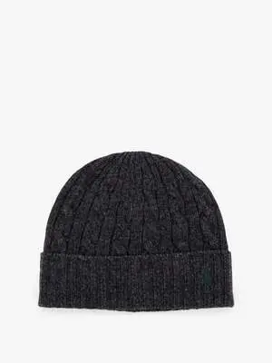 Polo Ralph Lauren Wool Blend Cable Knit Beanie - Grey