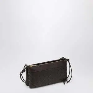 Bottega Veneta Double Patch Leather And Intrecciato Bag - Brown