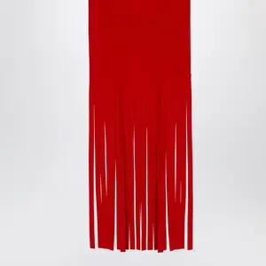 Sportmax Wool Scarf With Fringes - Red