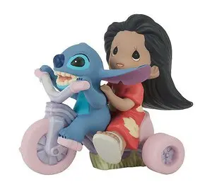 PRECIOUS MOMENTS Disney Lilo And Stitch Riding Big Wheel - One-color