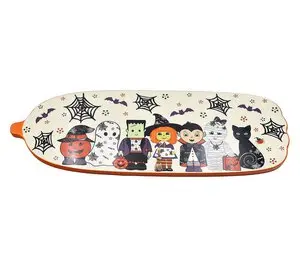 TEMP-TATIONS As Is Seasonal Stoneware 20' Pumpkin Board - One-color
