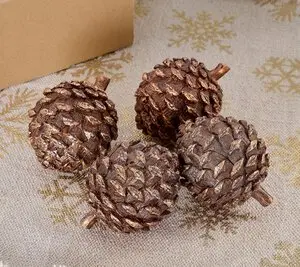 VALERIE PARR HILL As Is Set Of 4 Antiqued Resin Artichokes Valerie - One-color