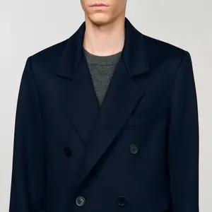 Sandro Wool And Cashmere Double-breasted Coat