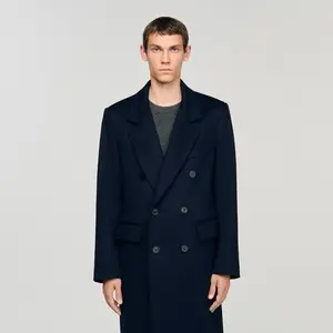 Sandro Wool And Cashmere Double-breasted Coat