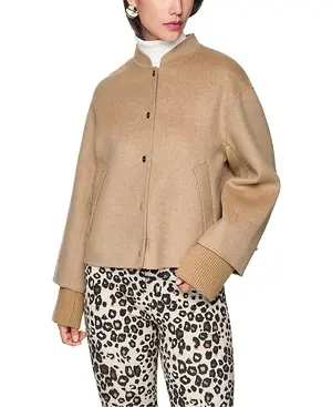 MARC CAIN Oversized Jacket With Cuffed Sleeves