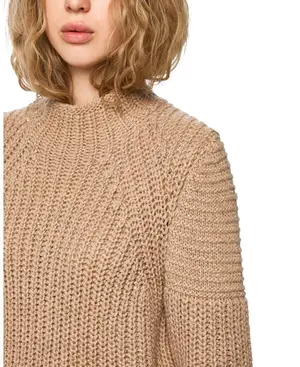 MARC CAIN Shimmering Jumper - Light Brown