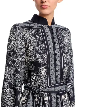 NANCY YANG Paisley Print Dress