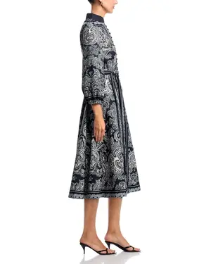 NANCY YANG Paisley Print Dress