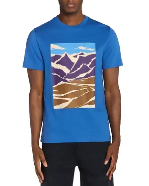 Moncler Graphic Tee - Bright Blue