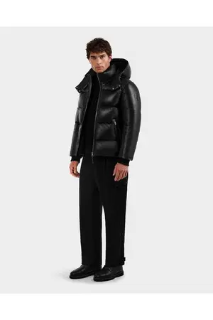 Rudsak Harvey X Leather Quilted Parka