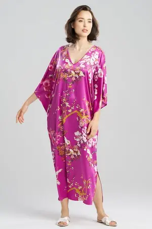 Natori Sakura Satin Caftan