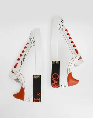 Dolce & Gabbana Portofino Nappa Calfskin Sneakers - Multicolor